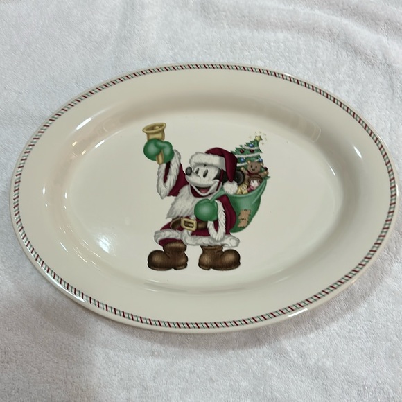Disney | Holiday | Vintage Santa Mickey Serving Platter | Poshmark